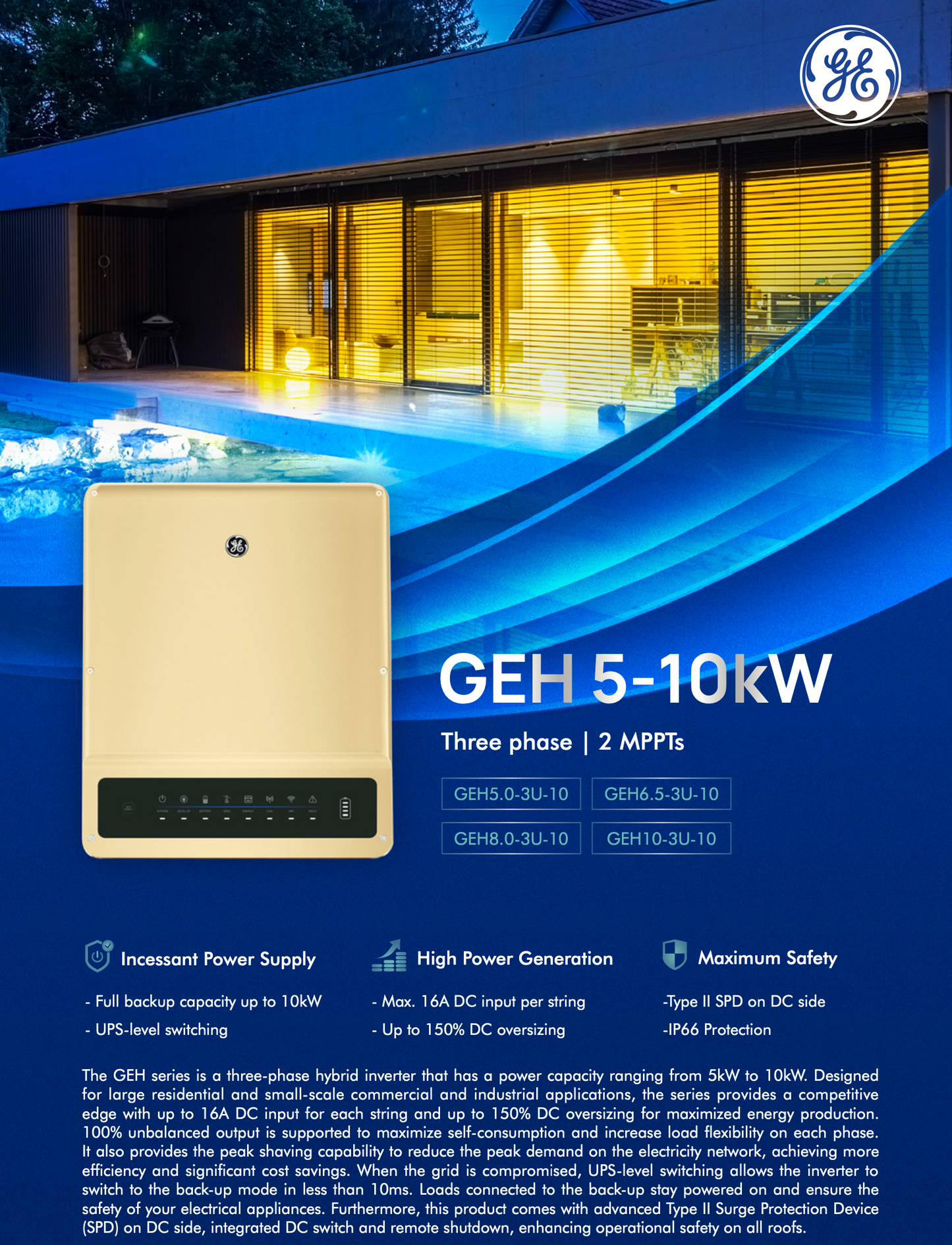 GoodWe GW8KN-ET PLUS+ (16A) 8kW Hybrid Wechselrichter - GE Design – B&M ...